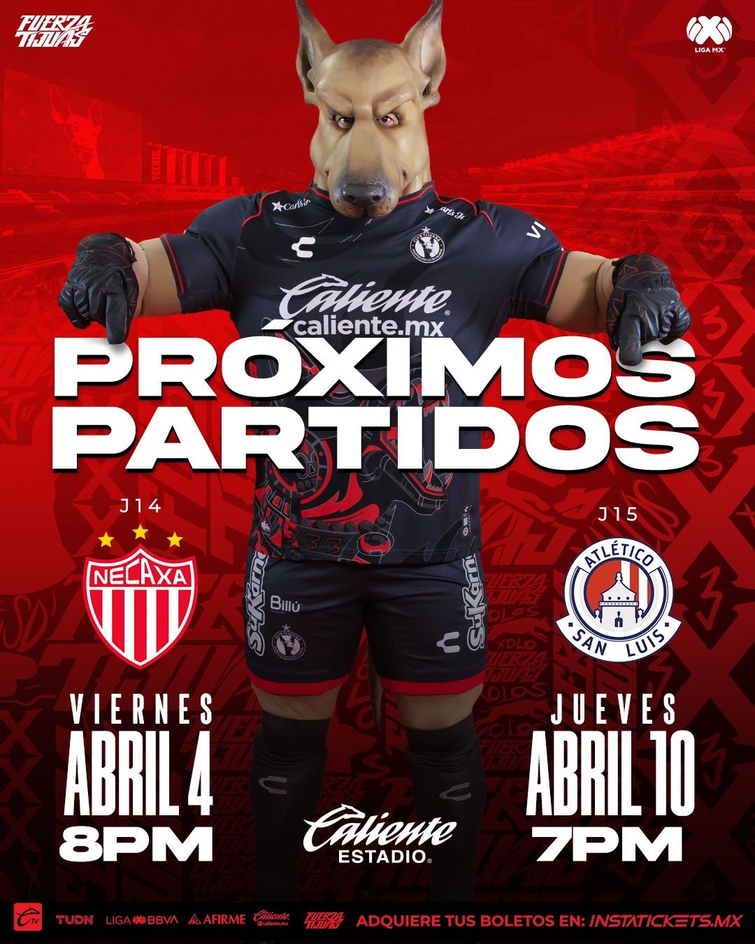 Así se jugarán los partidos de Xolos en el mes de abril en Tijuana ...